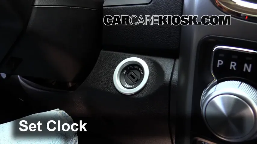 How to Set the Clock / Change Time on a 2013 Ram 1500 Sport 5.7L V8 ...