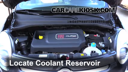 How to Add Coolant: Fiat 500L (2014-2019) - 2014 Fiat 500L 1.4L 4 Cyl ...