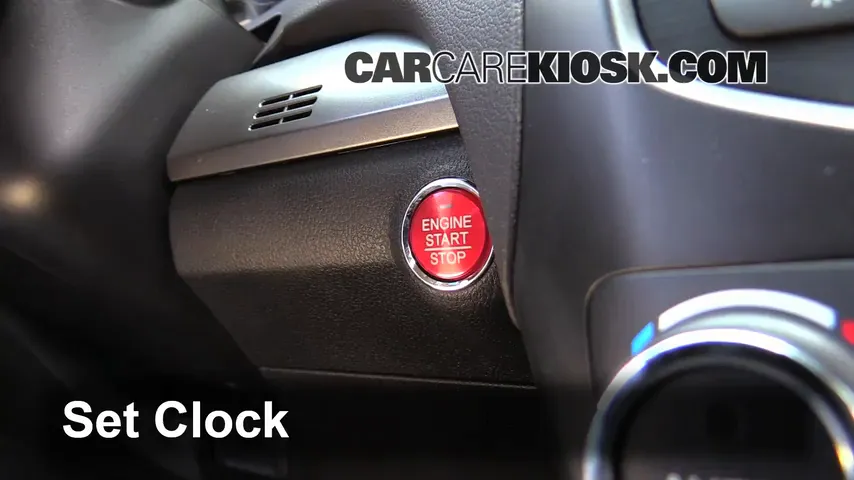 How to Set the Clock / Change Time on a 2014 Acura RDX 3.5L V6