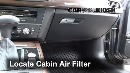 Cabin Air Filter Replacement: 2014 Audi A7 Quattro 3.0L V6 Supercharged