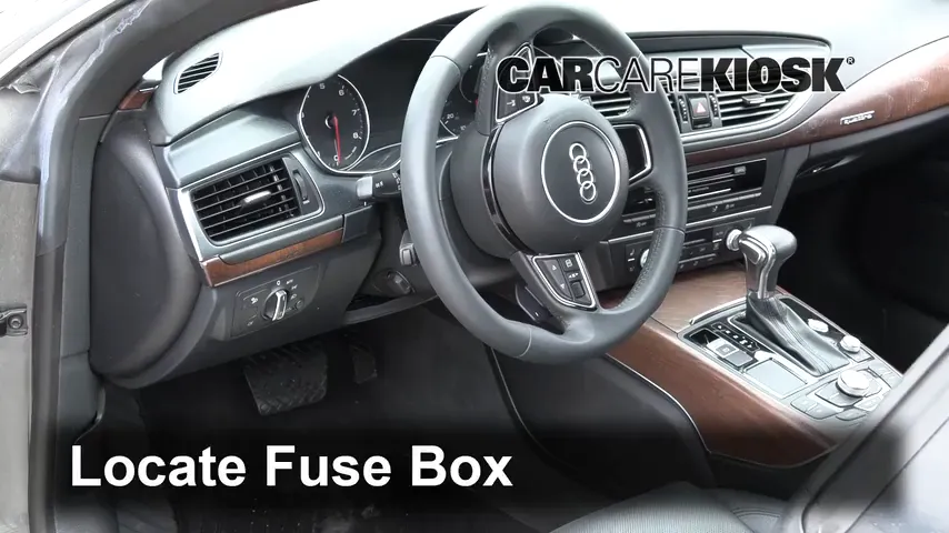 Interior Fuse Box Location: 2014 Audi A7 Quattro 3.0L V6 Supercharged