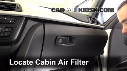 Cabin Air Filter Replacement: 2014 BMW 320i 2.0L 4 Cyl. Turbo