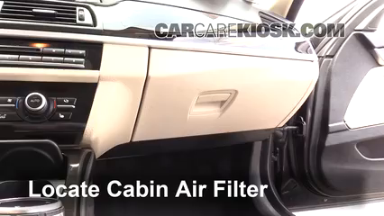Cabin Air Filter Replacement: 2014 BMW 535d xDrive 3.0L 6 Cyl. Turbo Diesel