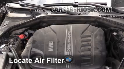 How to Change Engine Air Filter: 2014 BMW 535d xDrive 3.0L 6 Cyl. Turbo ...