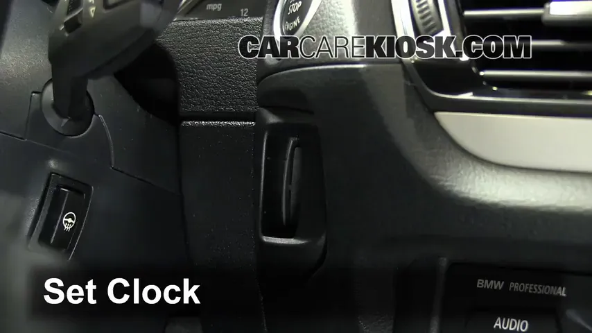 How to Set the Clock / Change Time on a 2014 BMW X1 xDrive28i 2.0L 4 ...
