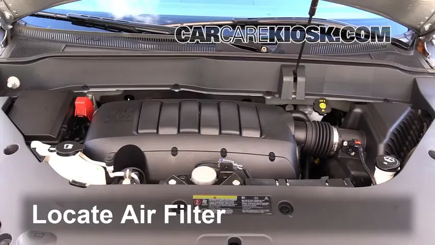 How to Change Engine Air Filter: 2014 Buick Enclave 3.6L V6