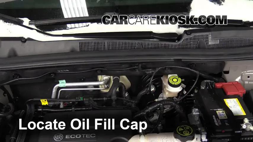 Transmission Fluid Level Check 2014 Buick Encore 1.4L 4 Cyl. Turbo