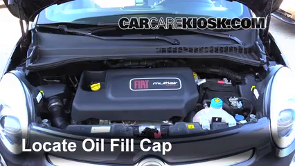 Oil & Filter Change 2014 Fiat 500L 1.4L 4 Cyl. Turbo