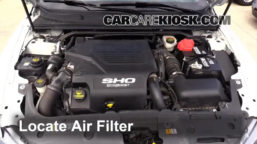 How to Change Engine Air Filter: 2014 Ford Taurus SHO 3.5L V6 Turbo