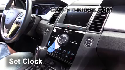 How to Set the Clock / Change Time on a 2014 Ford Taurus SHO 3.5L V6 Turbo