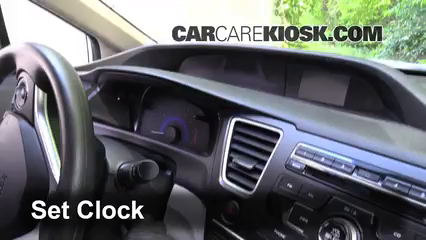 How to Set the Clock / Change Time on a 2014 Honda Civic EX 1.8L 4 Cyl ...