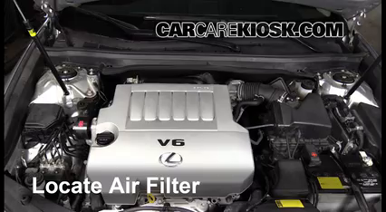 How to Change Engine Air Filter: 2014 Lexus ES350 3.5L V6