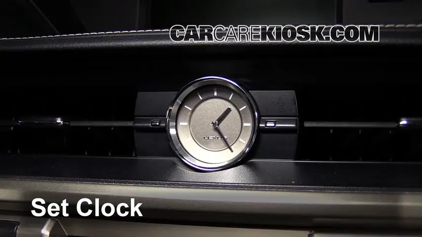 How to Set the Clock / Change Time on a 2014 Lexus ES350 3.5L V6