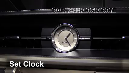 How to Set the Clock / Change Time on a 2014 Lexus ES350 3.5L V6