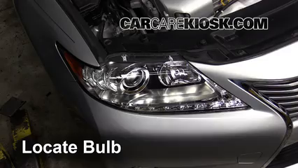 Headlight Bulb Replacement: 2014 Lexus ES350 3.5L V6