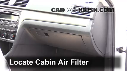 Cabin Air Filter Replacement: 2014 Volkswagen Passat SEL Premium 1.8L 4 ...