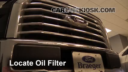 Oil & Filter Change Ford F-150 (2015-2019) - 2015 Ford F-150 XLT 3.5L ...