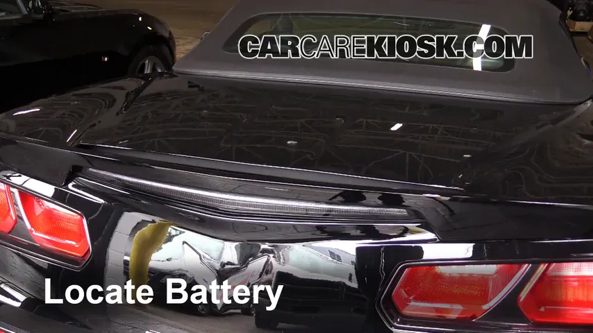 Battery Replacement: 2015 Chevrolet Corvette Stingray 6.2L V8 Convertible