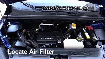 How to Change Engine Air Filter: 2015 Chevrolet Trax LTZ 1.4L 4 Cyl. Turbo