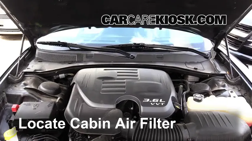 Cabin Air Filter Replacement: 2015 Dodge Charger SE 3.6L V6 FlexFuel
