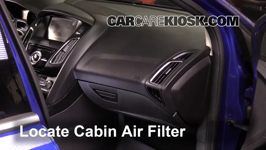 Cabin Air Filter Replacement: 2015 Ford Focus Titanium 2.0L 4 Cyl ...
