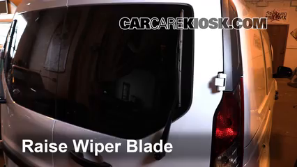 Rear Windshield Wiper Blade Change: 2015 Ford Transit Connect XL 2.5L 4 ...