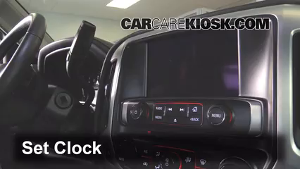 How to Set the Clock / Change Time on a 2015 GMC Sierra 2500 HD 6.0L V8 ...