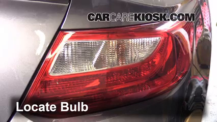 Reverse Light Replacement 2015 Honda Accord EX-L 2.4L 4 Cyl. Coupe