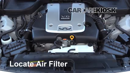 How to Change Engine Air Filter: 2015 Infiniti Q40 3.7L V6