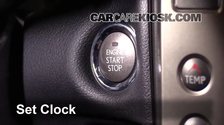 How to Set the Clock / Change Time on a 2001 Lexus LX470 4.7L V8