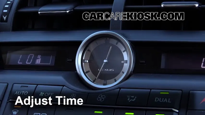 How to Set the Clock / Change Time on a 2015 Lexus NX200t 2.0L 4 Cyl. Turbo