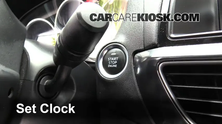 How to Set the Clock / Change Time on a 2015 Mazda 6 Sport 2.5L 4 Cyl ...