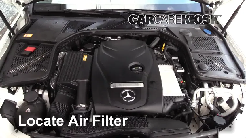 Cabin Air Filter Replacement: 2015 Mercedes-Benz C300 4Matic 2.0L 4 Cyl ...