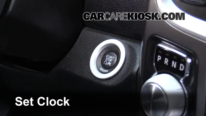 How to Set the Clock / Change Time on a 2015 Ram 1500 Laramie Longhorn ...