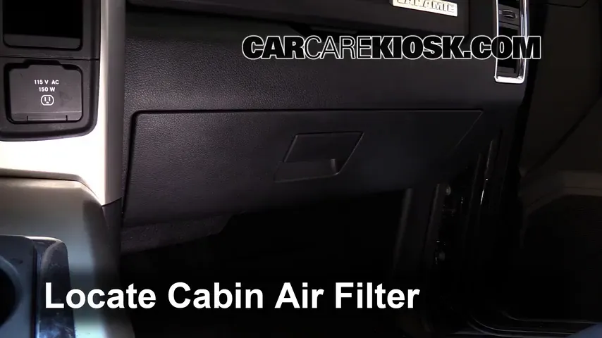 Cabin Air Filter Replacement: 2014 Ram 2500 Laramie 6.7L 6 Cyl. Turbo ...