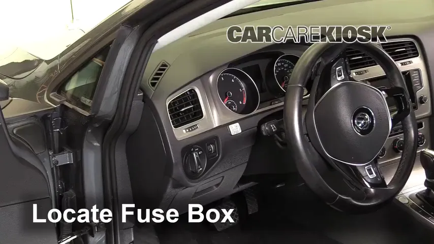 Interior Fuse Check: 2015 Volkswagen Golf SportWagen TDI S 2.0L 4 Cyl ...