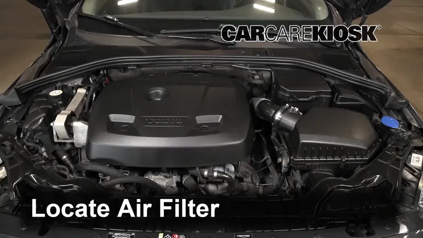 How to Change Engine Air Filter: 2015 Volvo V60 T5 2.0L 4 Cyl. Turbo