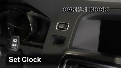 How to Set the Clock / Change Time on a 2015 Volvo V60 T5 2.0L 4 Cyl. Turbo