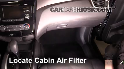 Cabin Filter Replacement: Nissan Rogue 2014-2019 - 2016 Nissan Rogue S ...