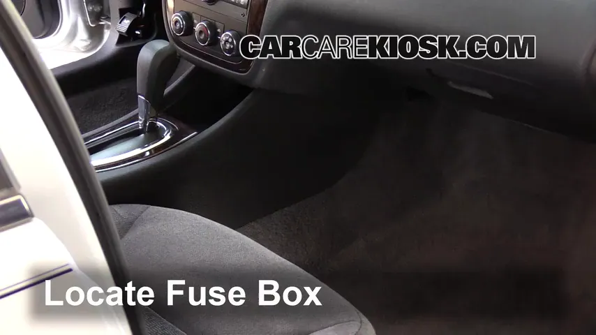 Interior Fuse Box Location: 2016 Chevrolet Impala Limited LS 3.6L V6 ...