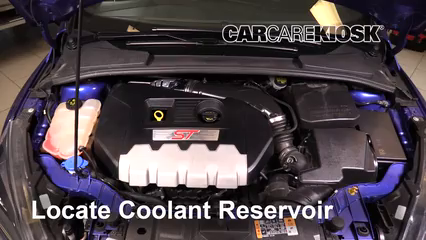 How to Add Coolant: 2016 Ford Focus ST 2.0L 4 Cyl. Turbo
