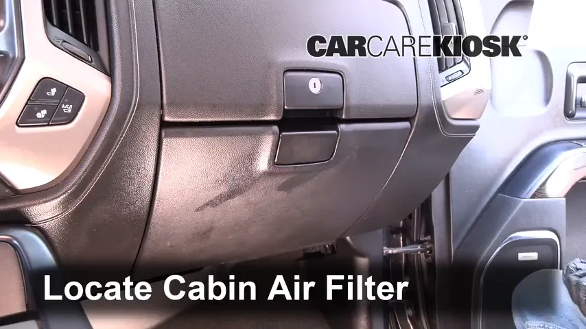 Cabin Air Filter Replacement: 2016 GMC Sierra 2500 HD Denali 6.6L V8 ...