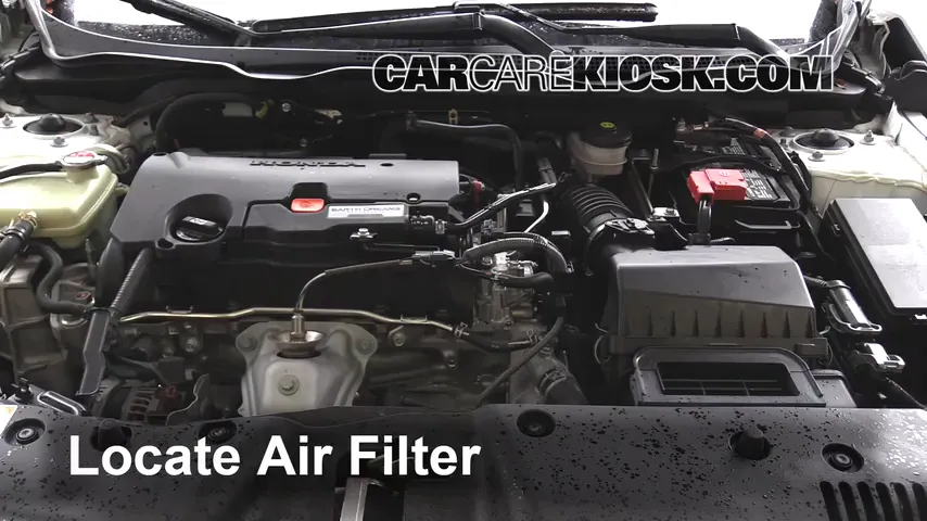How to Change Engine Air Filter: 2016 Honda Civic LX 2.0L 4 Cyl. Sedan