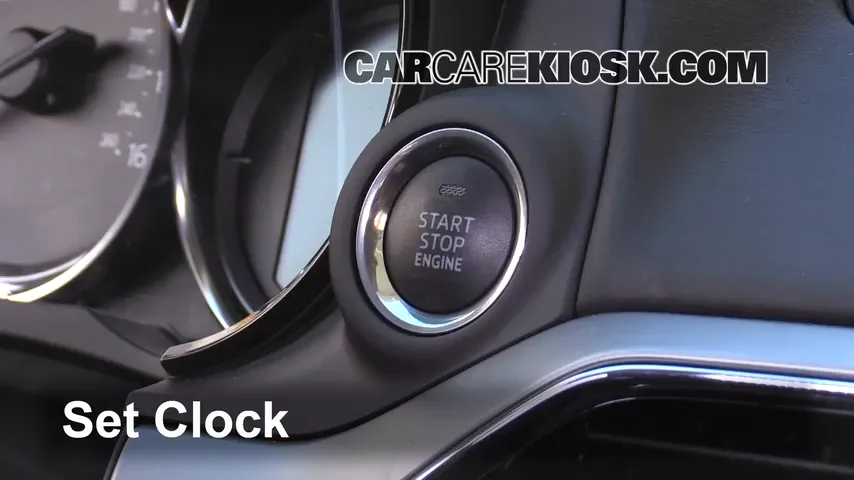 How to Set the Clock / Change Time on a 2018 Mazda CX-9 Signature 2.5L ...