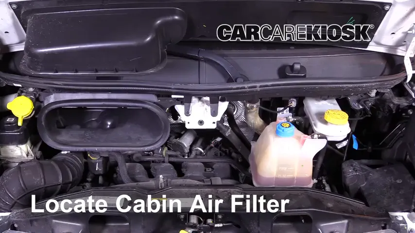 Cabin Air Filter Replacement: 2016 Ram ProMaster 1500 3.6L V6 FlexFuel