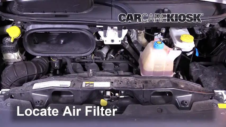 How to Change Engine Air Filter: 2016 Ram ProMaster 1500 3.6L V6 FlexFuel