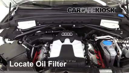 Oil & Filter Change Audi Q5 (2009-2017) - 2017 Audi Q5 Premium Plus 3 ...