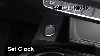 How to Set the Clock / Change Time on a 2017 Audi A4 Quattro Premium ...