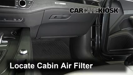 Cabin Air Filter Replacement: 2017 Audi A4 allroad Premium Plus 2.0L 4 ...