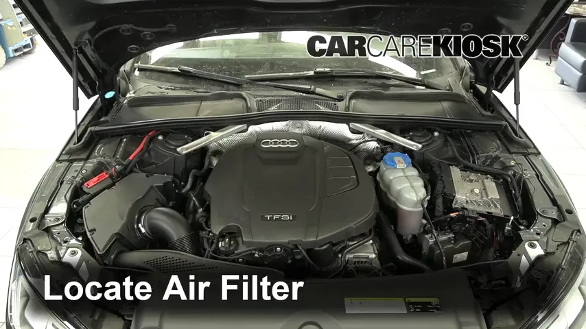 How to Change Engine Air Filter: 2017 Audi A4 allroad Premium Plus 2.0L ...